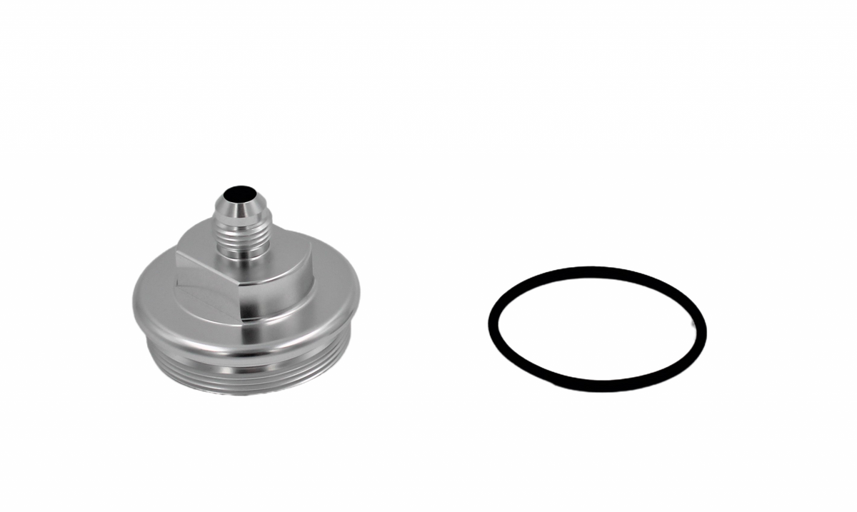 Fuel Filter Inlet Cap -6AN Clear FUELAB | Advanced Fuel Dynamics